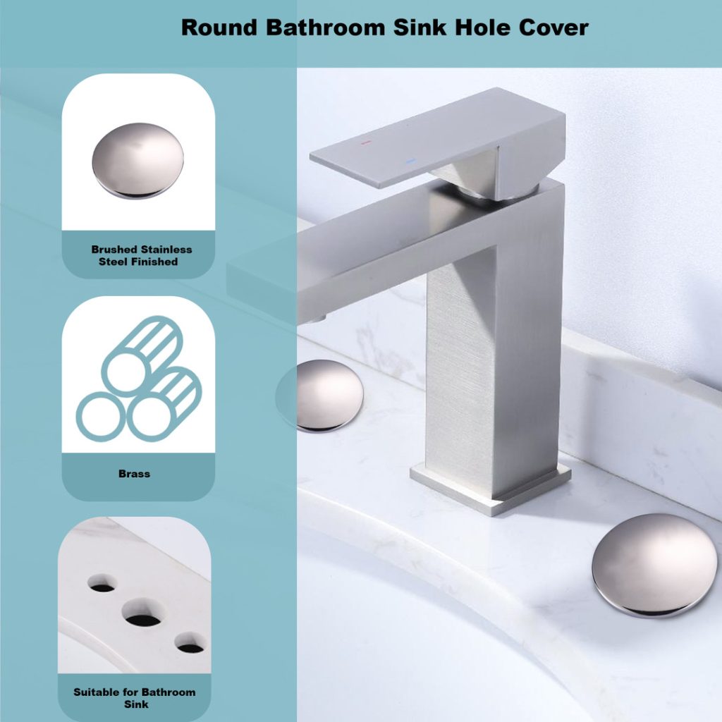 2 Inch Kitchen Sink Hole Cover Faucet Hole Tap Hole Plate Stopper Cover ...